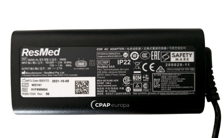 Resmed AirSense 11 CPAP AC Power Supply Cord | CPAPeuropa.com